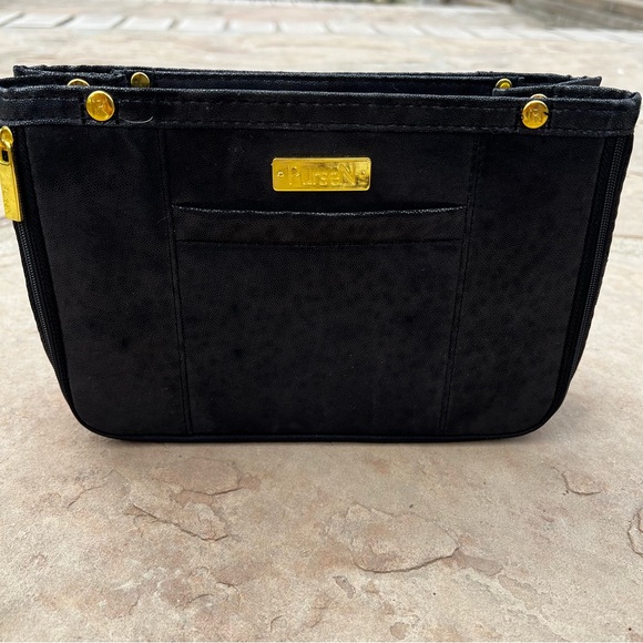 PurseN | Bags | Pursen Purse Organizer Black Satin Animal Print ...